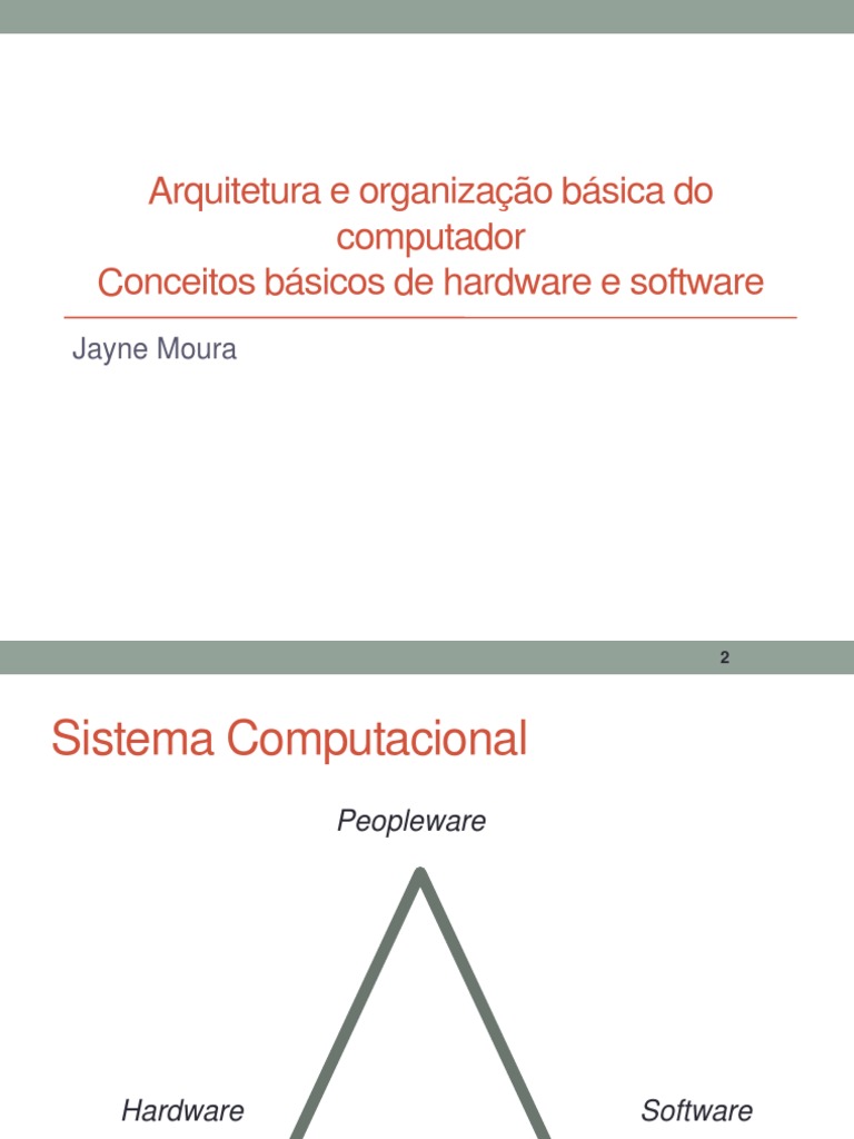Arquitetura e Organização Básica Do Computador | PDF | Armazenamento de ...