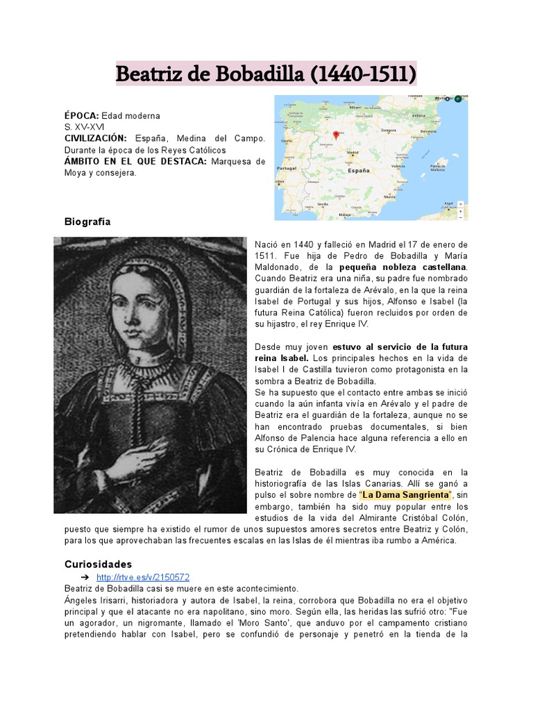 Beatriz de Bobadilla | PDF | Cristobal colon
