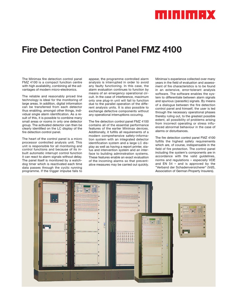Mx Fire Detection Control Panel Fmz 4100 Pdf Pdf Relay Power Supply