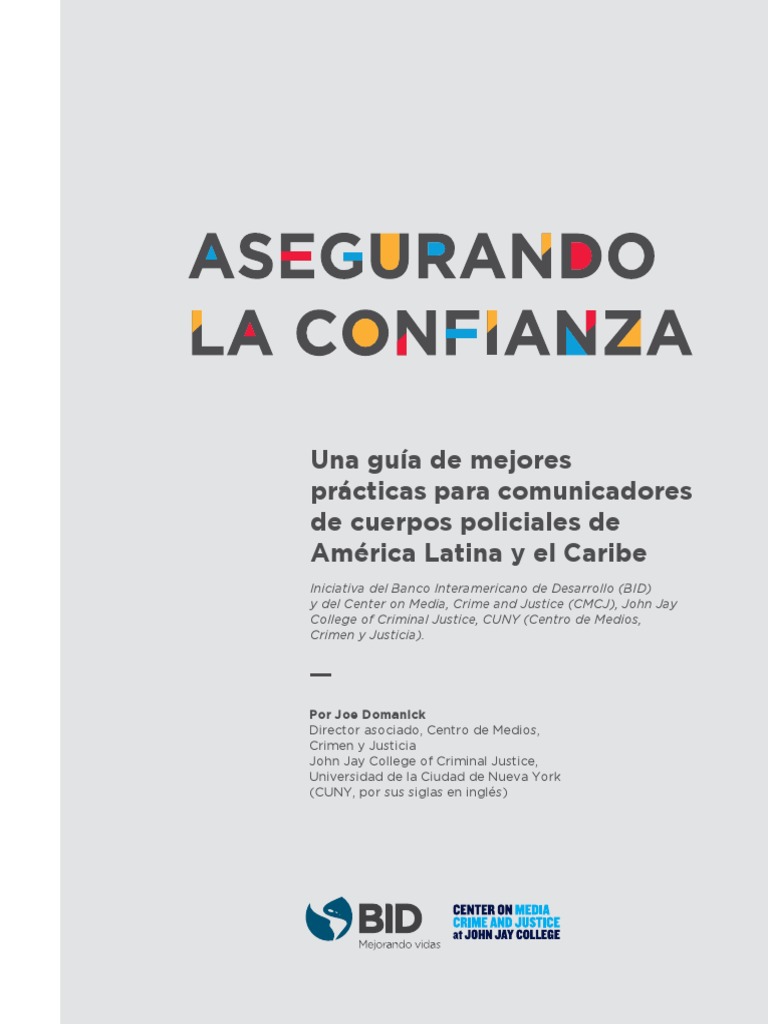 Domani, Joe-Asegurando La Confianza. Una Guía de Mejores Pràcticas para ...