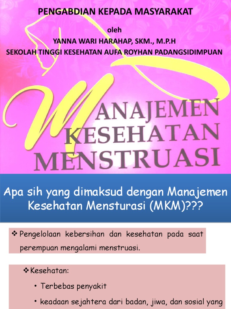 Manajemen Kesehatan Menstruasi | PDF