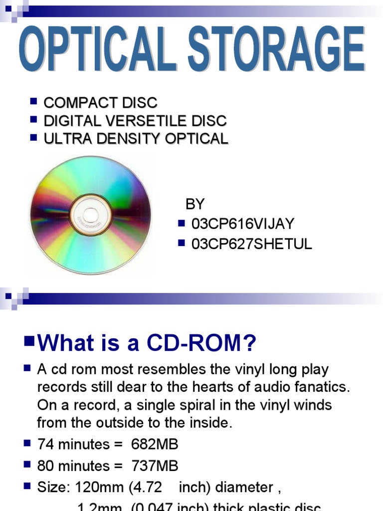 Compact Disc Digital Versetile Disc Ultra Density Optical | PDF ...