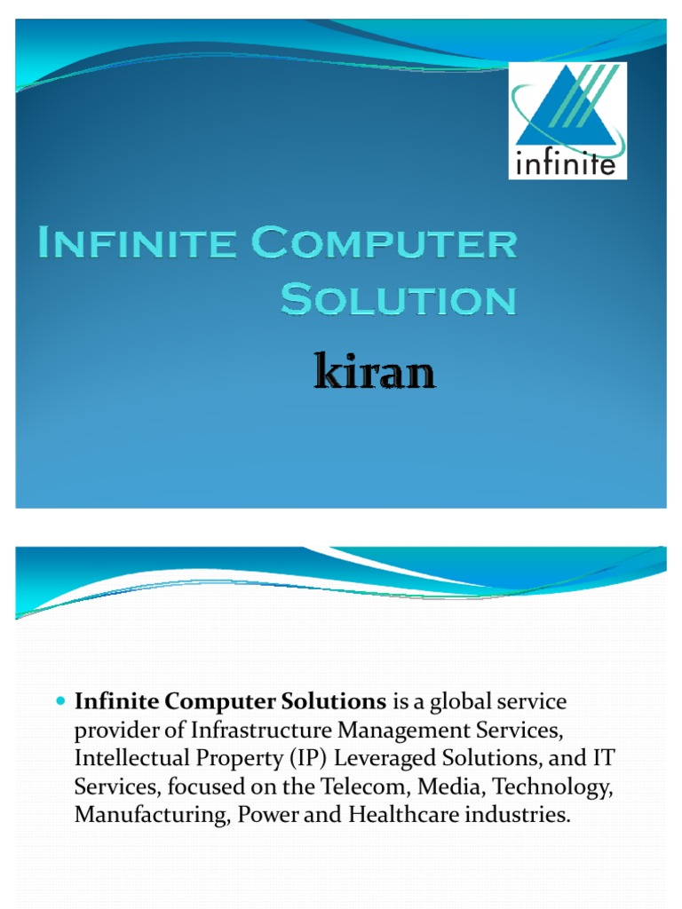 Infinite Computer Solutions | PDF | Stocks | Initial Public Offering