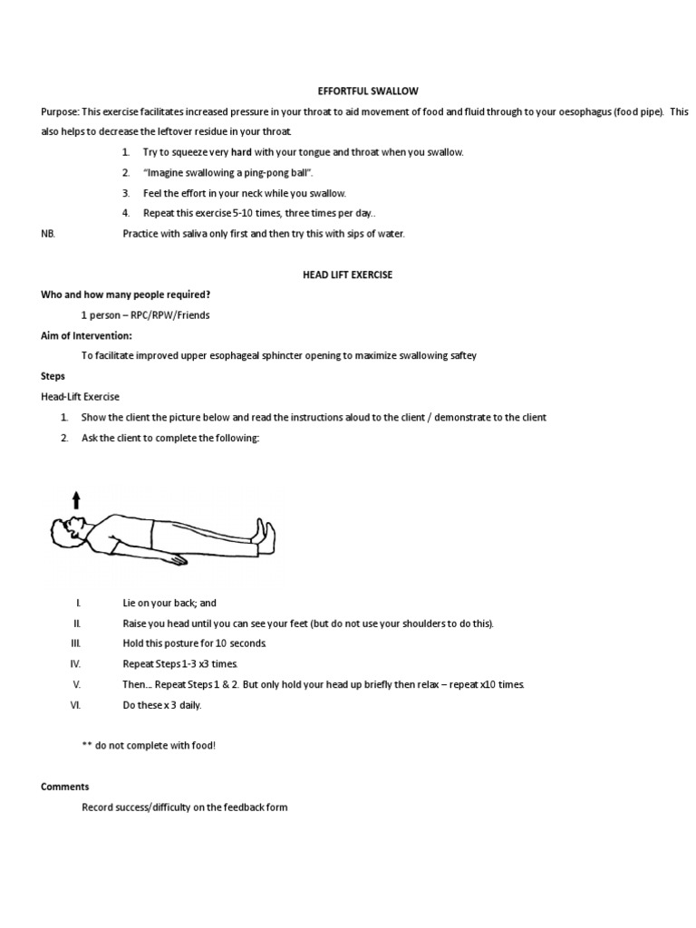 Effortful Swallow | PDF | Human Anatomy | Animal Anatomy