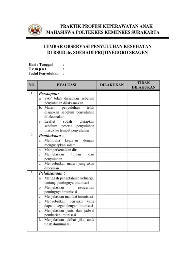 Format Penilaian SAP | PDF | Pengembangan Diri | Kesehatan Holistik