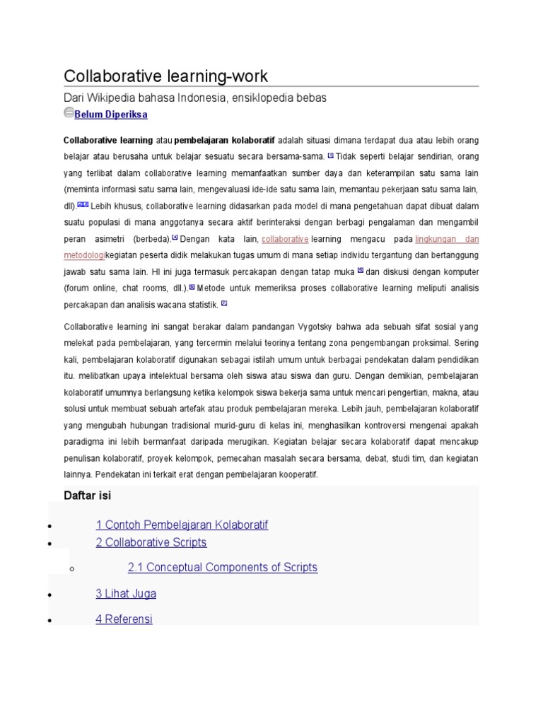Collaborative Learning | PDF