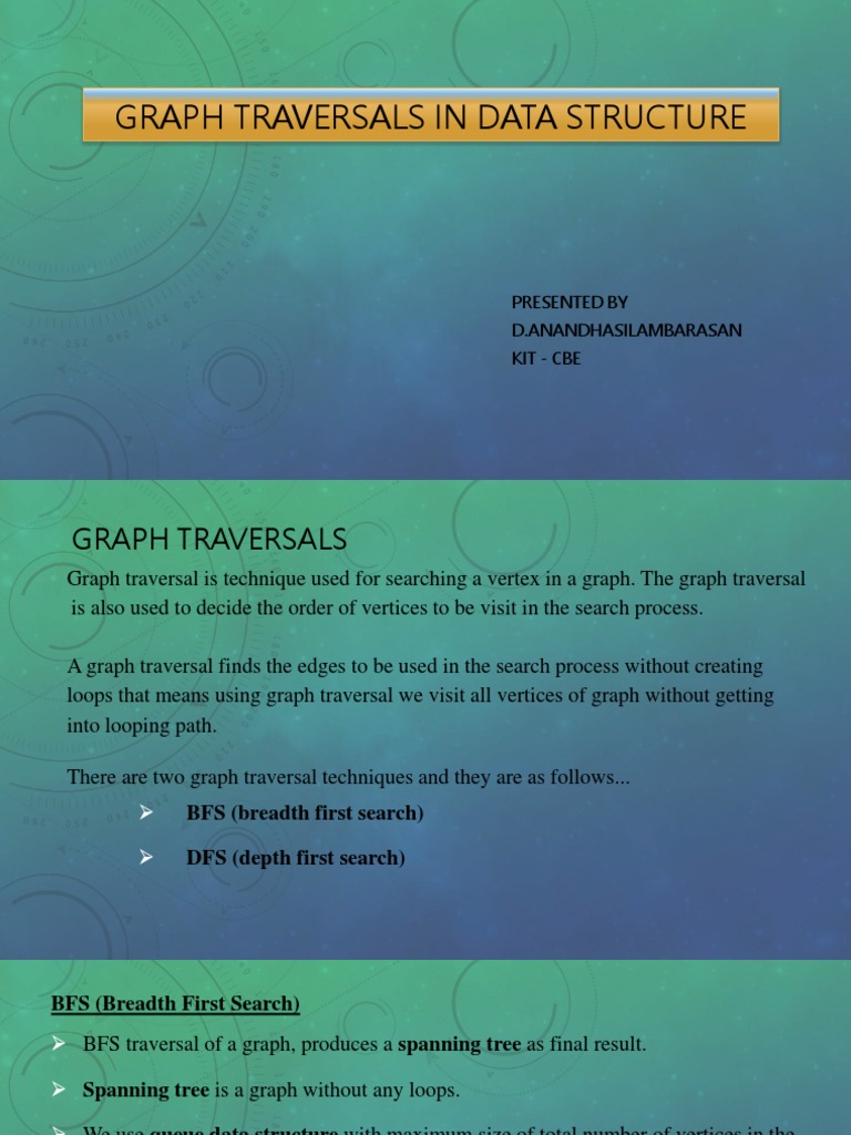 Graph Traversals | PDF | Vertex (Graph Theory) | Algorithms And Data Structures