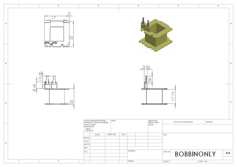 Technical Drawing Specifications | PDF