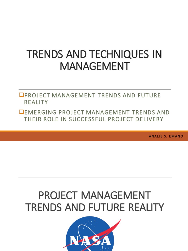 Presentation1 MNGT Trends&Techniques | PDF | Agile Software Development ...