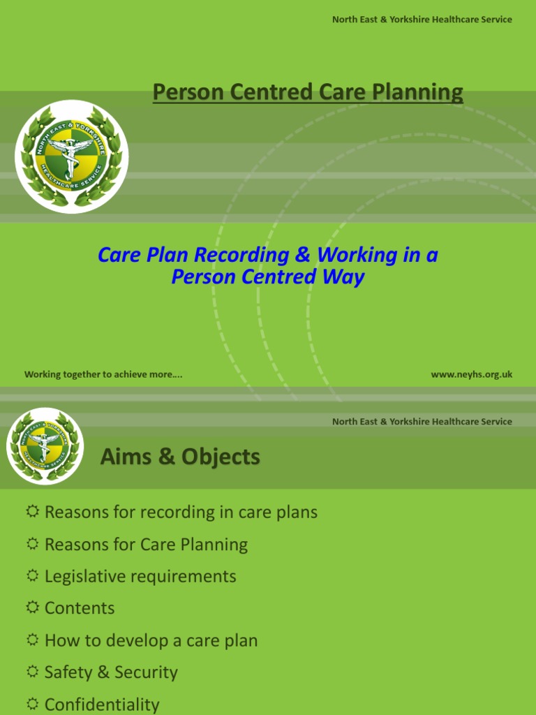 Person-Centred Care Planning Guide | PDF | Health Care | Health Economics