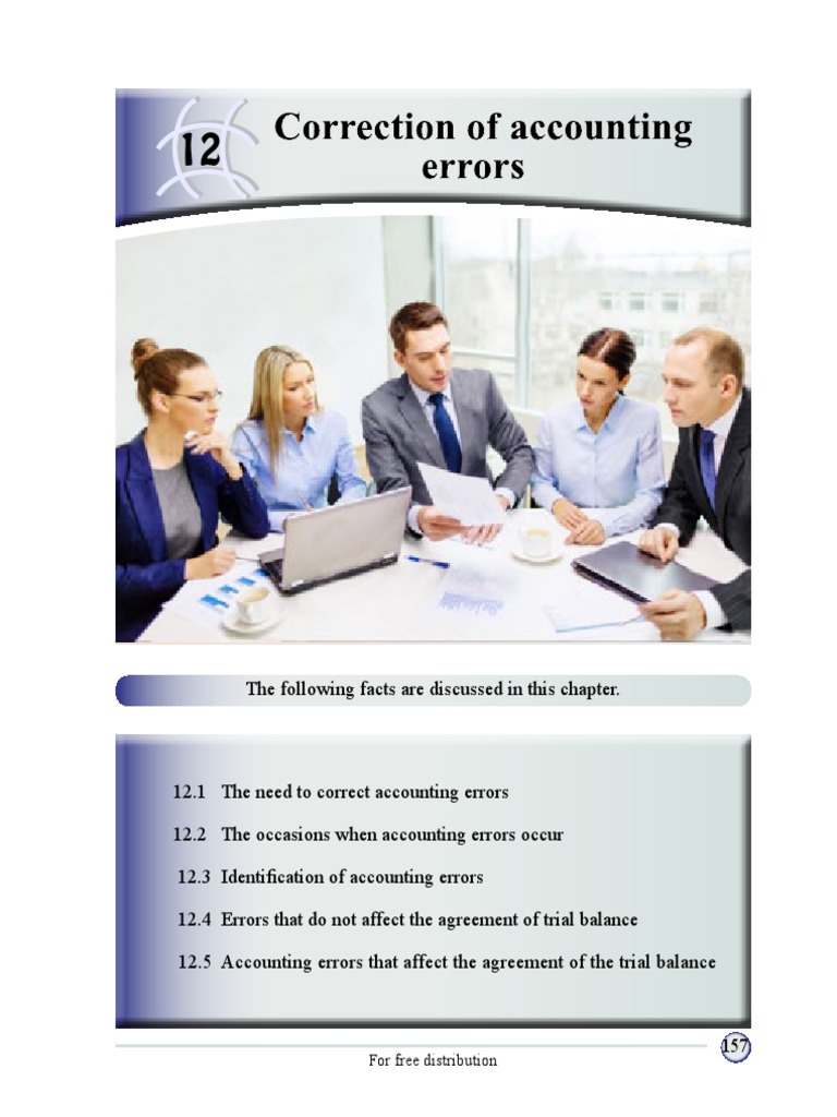 Correcting the Books: Identifying and Addressing Accounting Errors | PDF | Debits And Credits ...