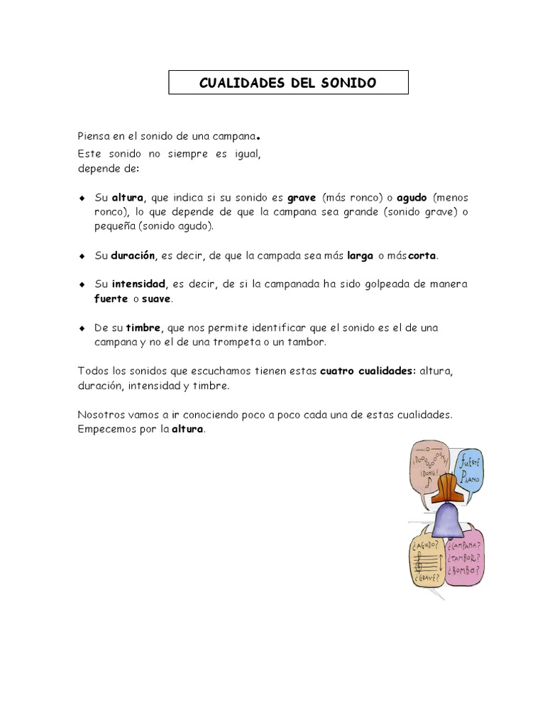 Apuntes y Ejercicios Altura Sonido | Descargar gratis PDF | Sonido ...