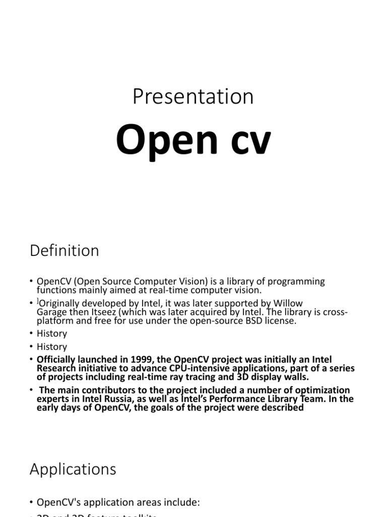 Open CV | PDF