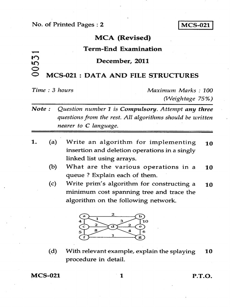 Mcs 021 Book | PDF