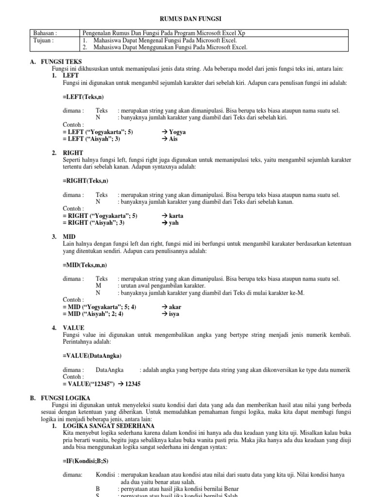 Tutorial Excel 1 | PDF