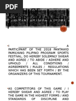 Oath of Sportsmanship | PDF | Oath