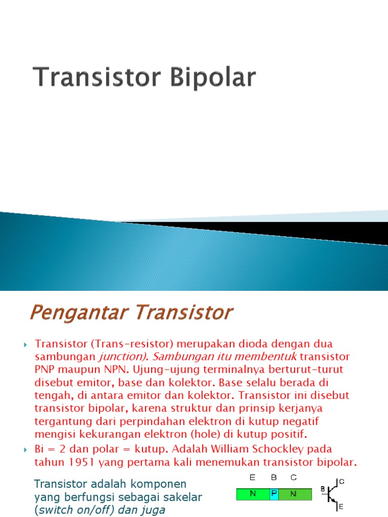 Rangkaian Dasar Transistor | PDF