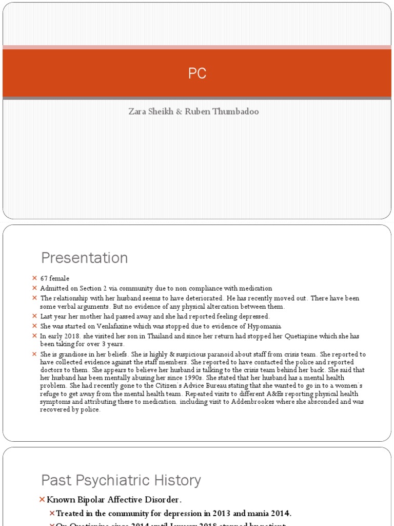 Bipolar Disorder Powerpoint | PDF | Mania | Bipolar Disorder