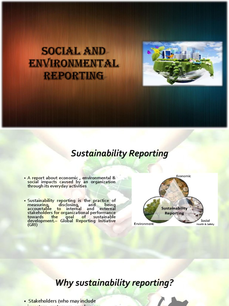 Social and Environmental Reporting | PDF | Sustainability ...