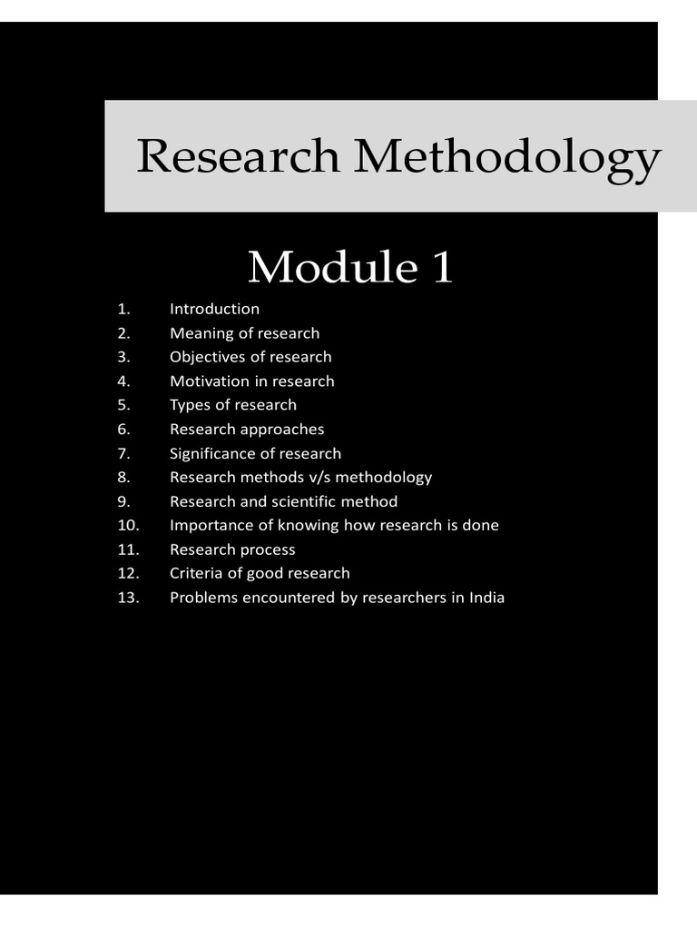 Scientific Research Methods