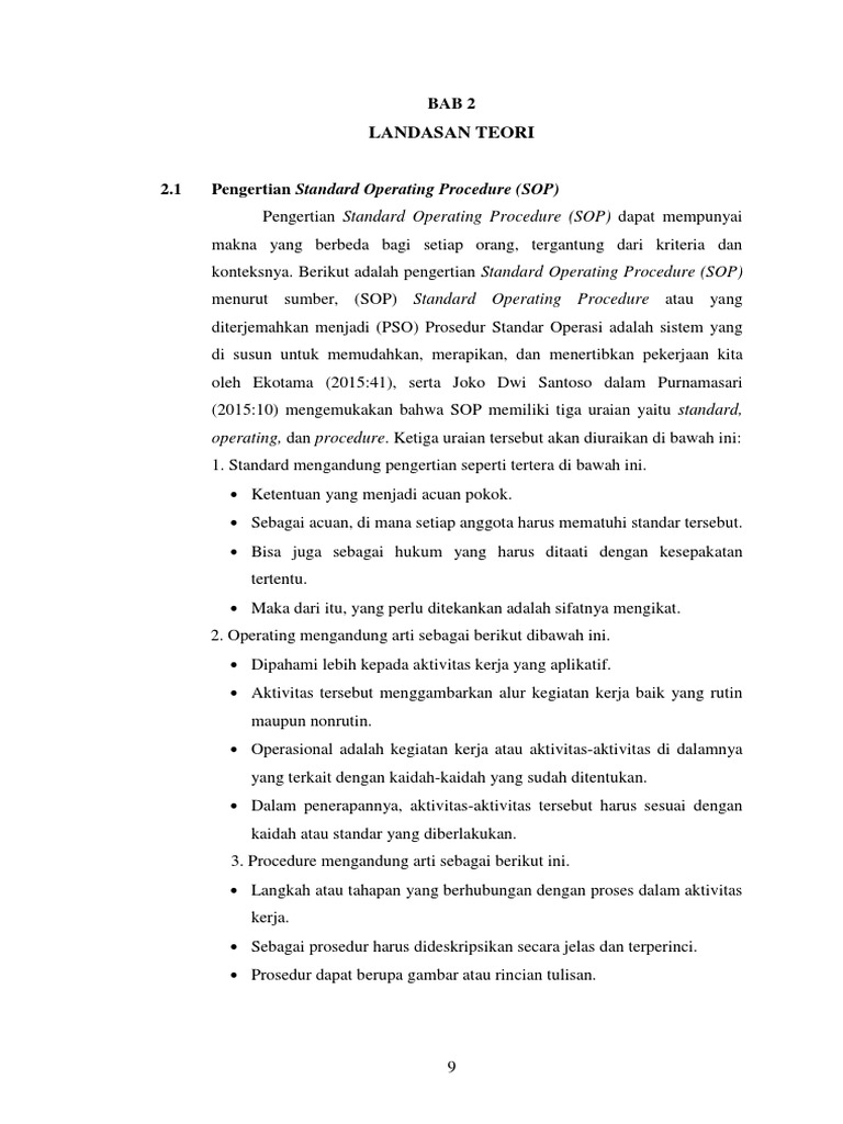 Contoh SOP Restoran Lengkap dan Efisien | PDF