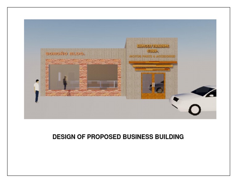 Design of Proposed Business Building | PDF