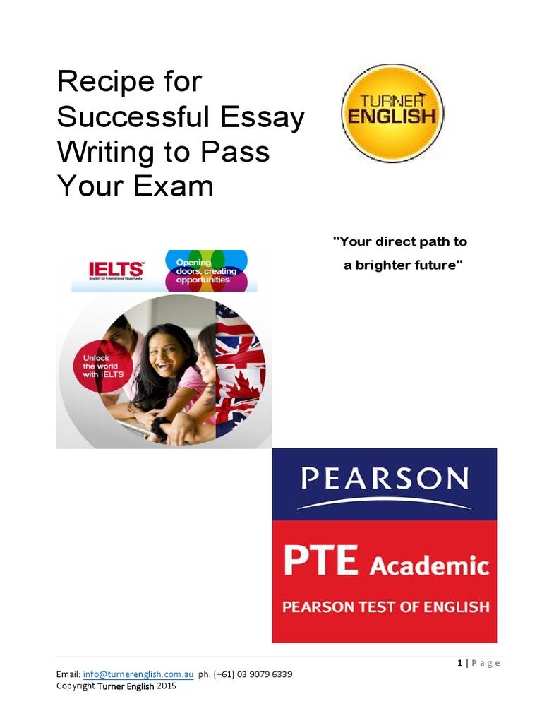 Recipe For Successful Essay Writing To Pass Your Exam | PDF | Question ...
