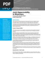Beighton Score For Joint Hypermobility | PDF
