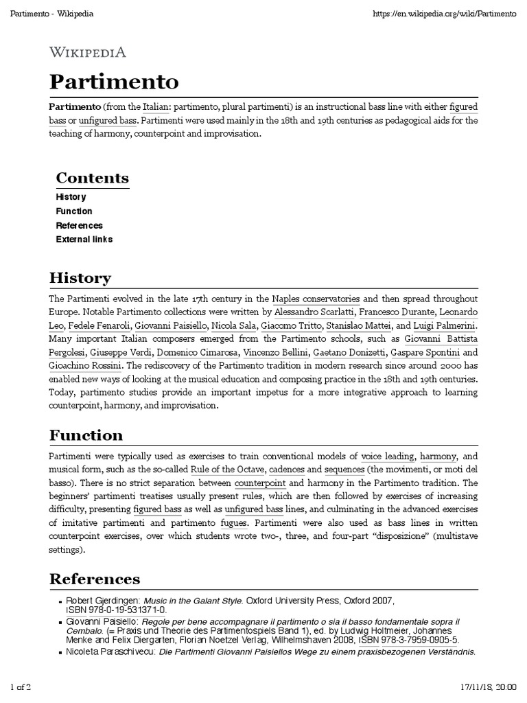 Partimento | PDF | Musical Techniques | Pitch (Music)