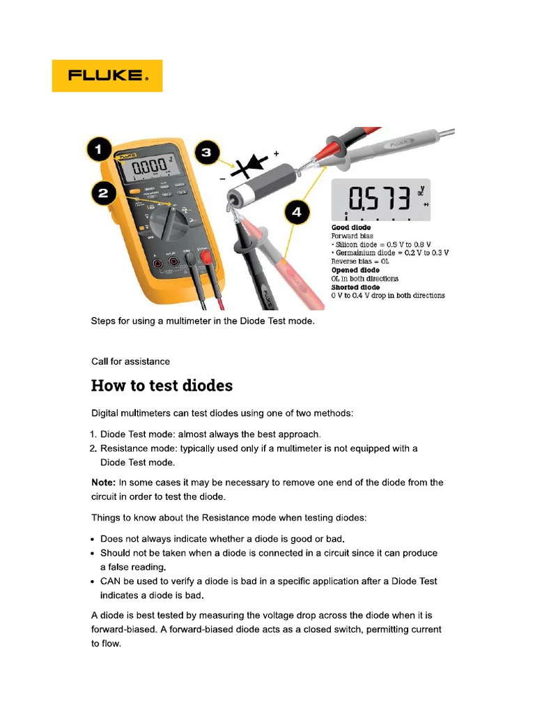 Testing Diodes | PDF