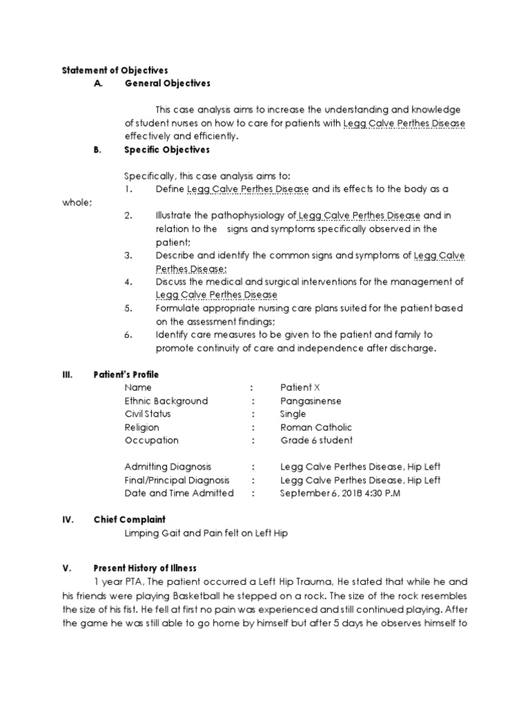 Statement of Objectives | PDF | Patient | Symptom