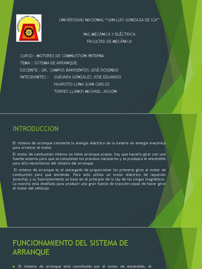Sistema de Arranque | PDF | Electrodo | Relé