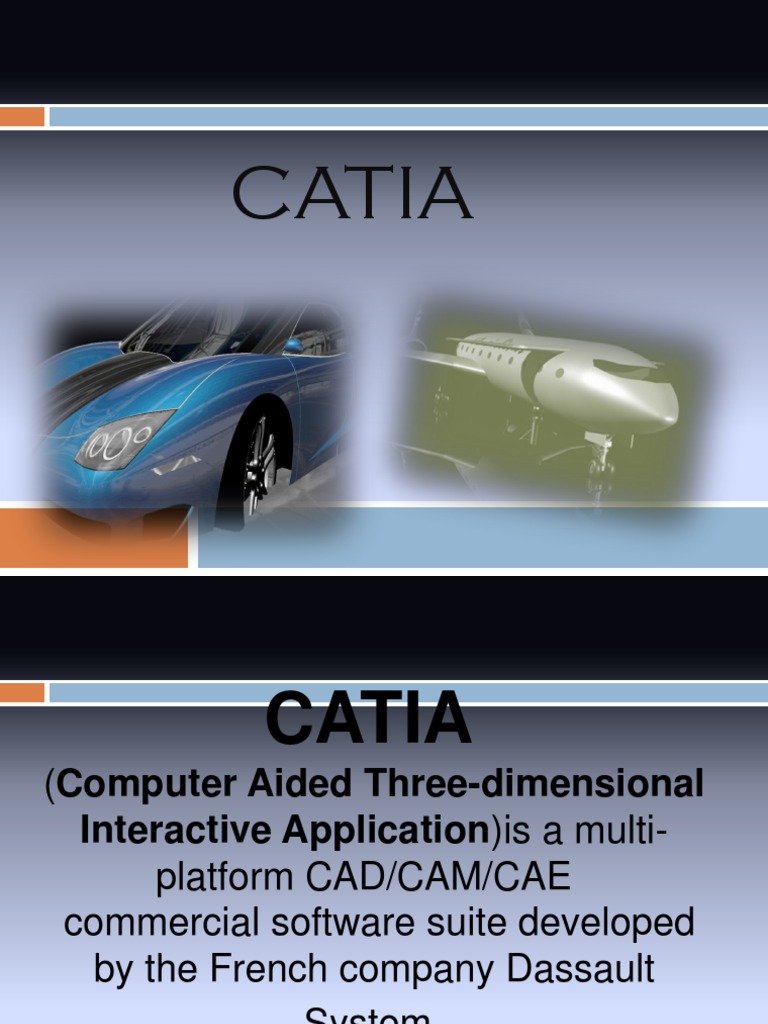 CATIA software overview and applications in 40 characters | PDF ...