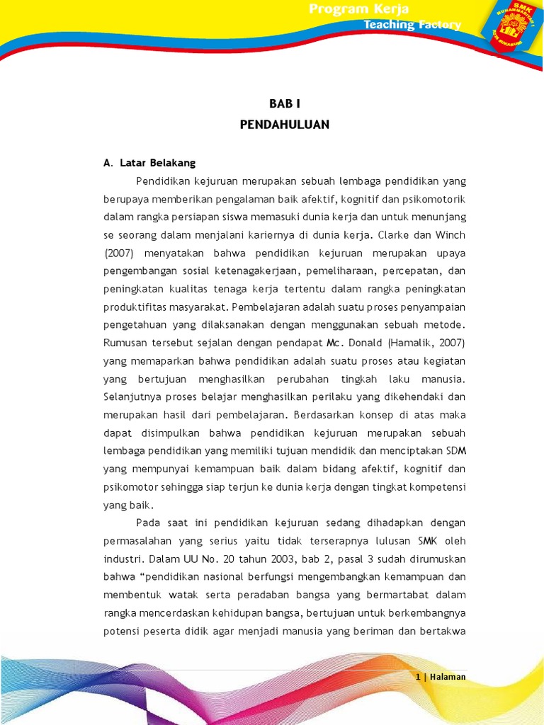Program Kerja Tefa Revisi 1.2 | PDF