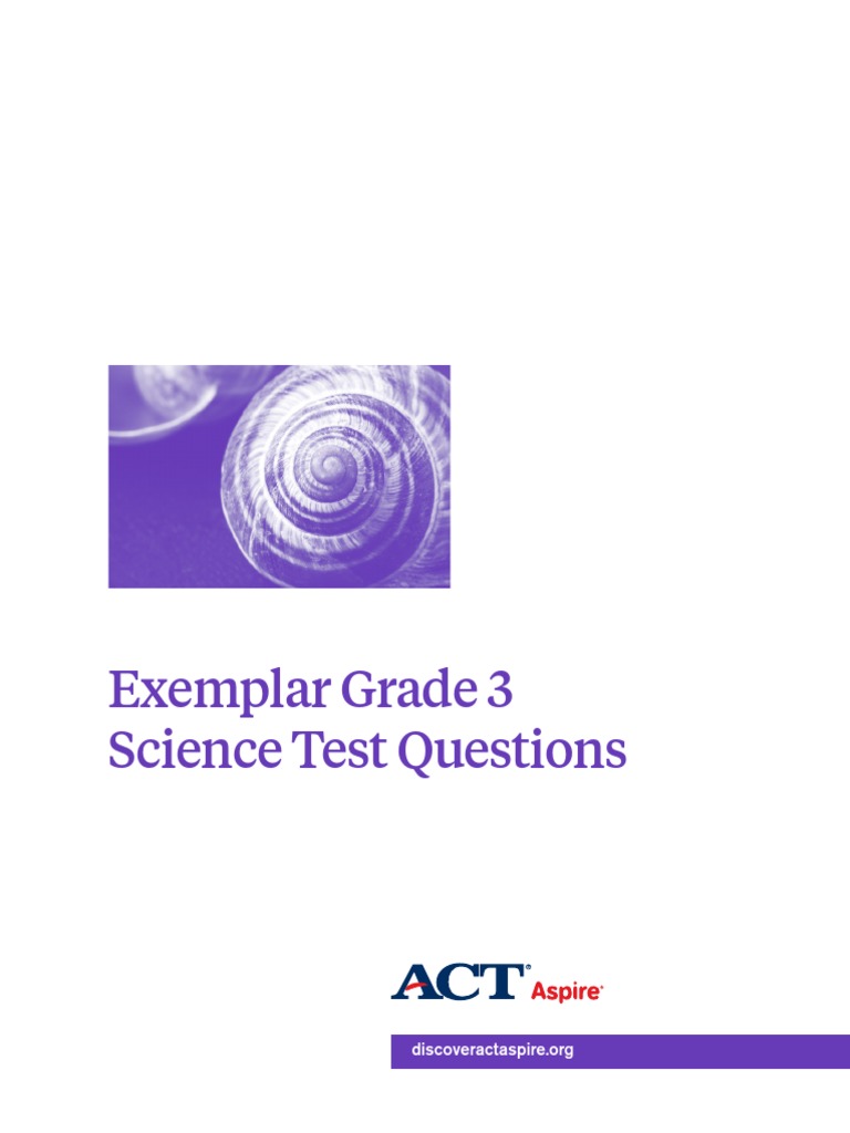 Exemplar Grade 3 Science Test Questions | PDF | Cloud | Science