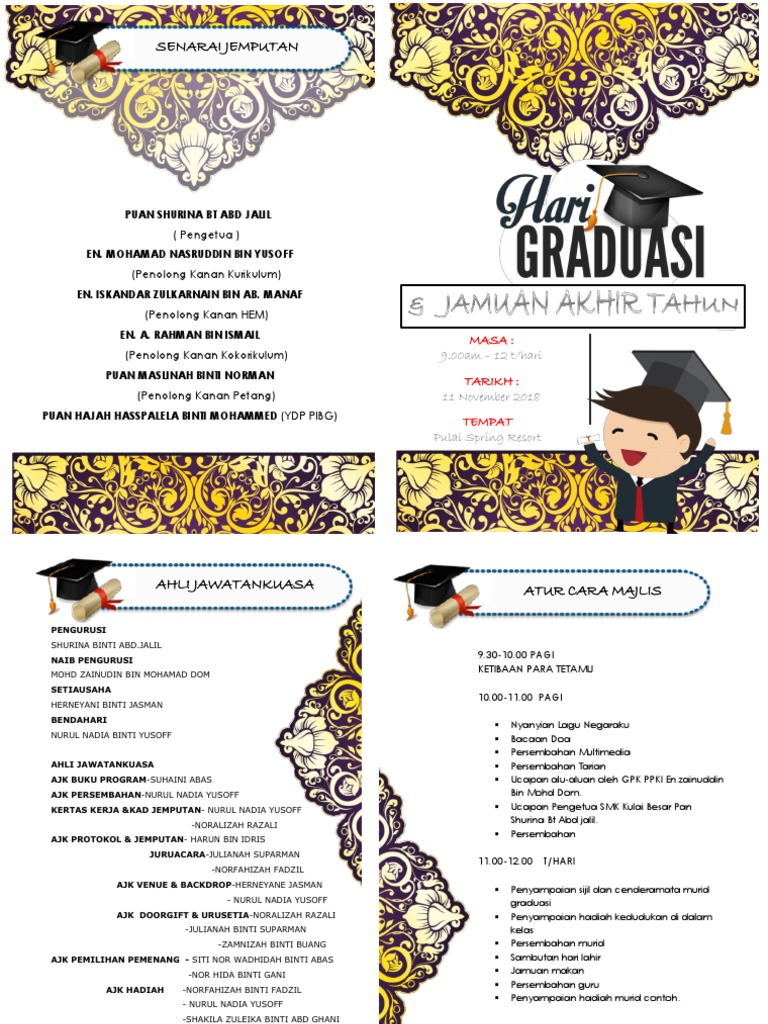 Buku Program Hari Graduasi 2018 | PDF