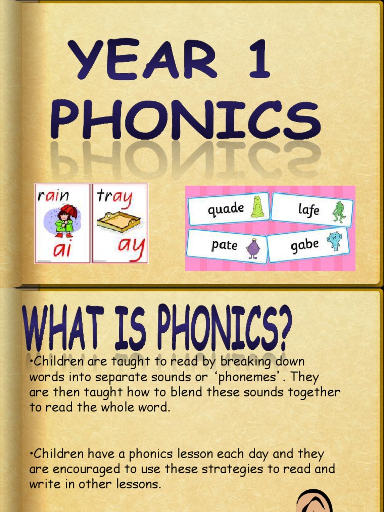 Year 1 Phonics Meeting | PDF | Phonics | Reading (Process)
