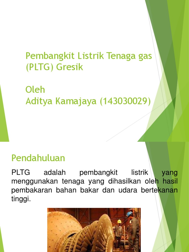 PLTG Gresik: Prinsip dan Spesifikasi | PDF