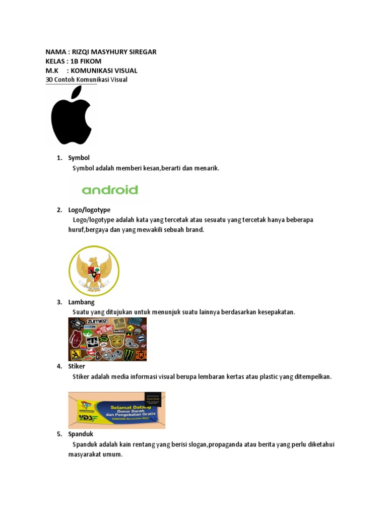 Contoh Komunikasi Visual | PDF