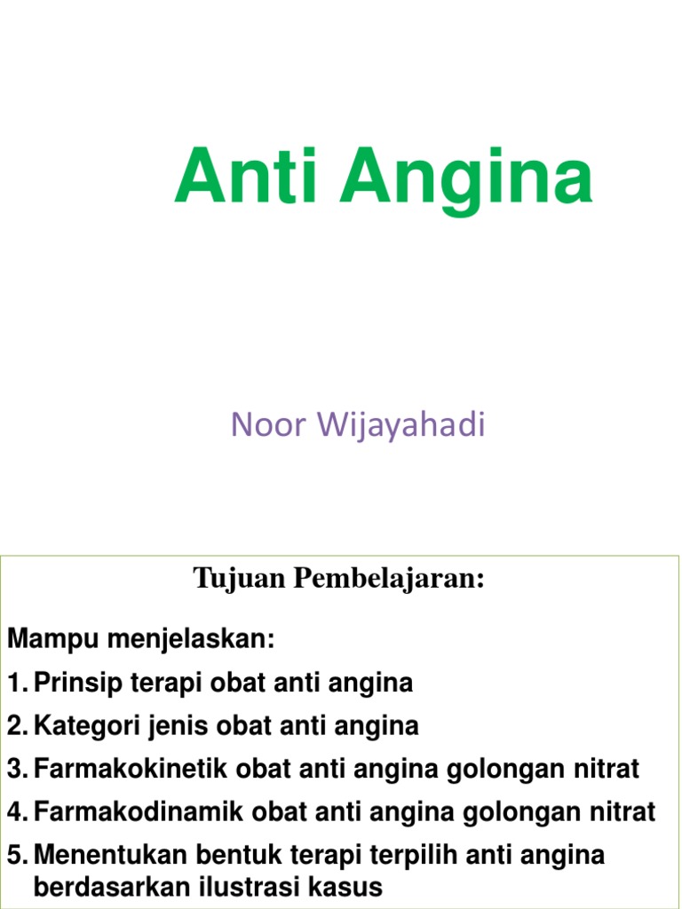 Anti Angina | PDF