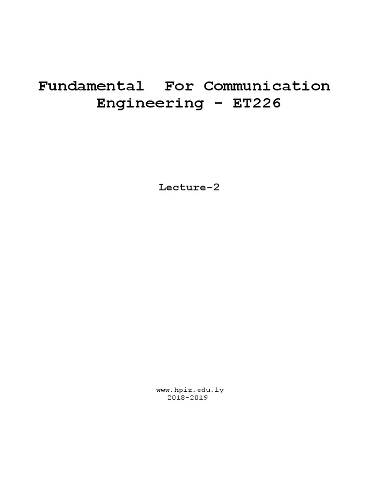 Principles of Communication Engineering | PDF | Business