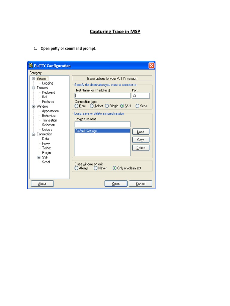 Capturing Trace in MSP | PDF | Computers