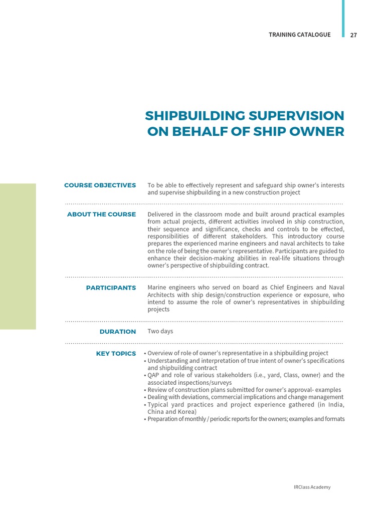 Shipbuilding Supervision for Owners | PDF | Art