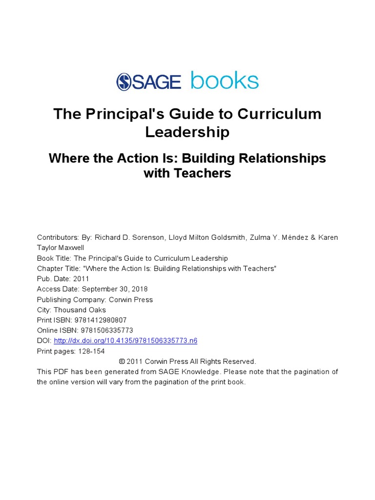 C6 New | PDF | Teachers | Leadership