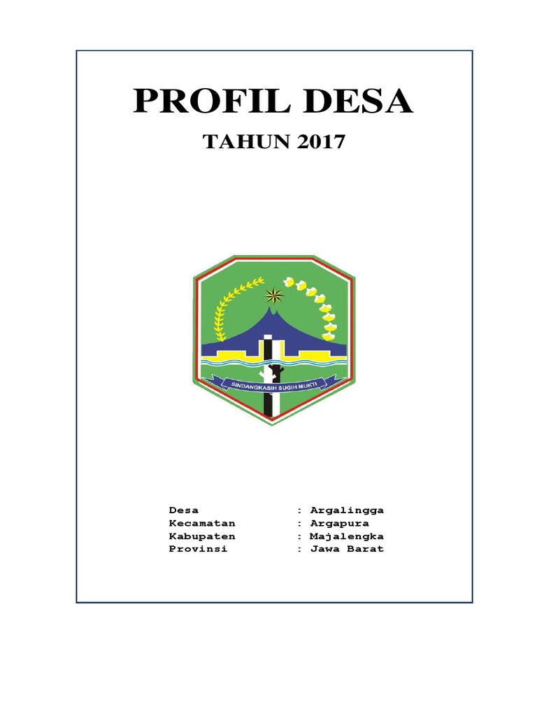 Format Profil Desa TH 2017 | PDF