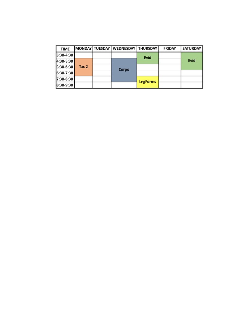 4D Schedule SBC-COL | PDF