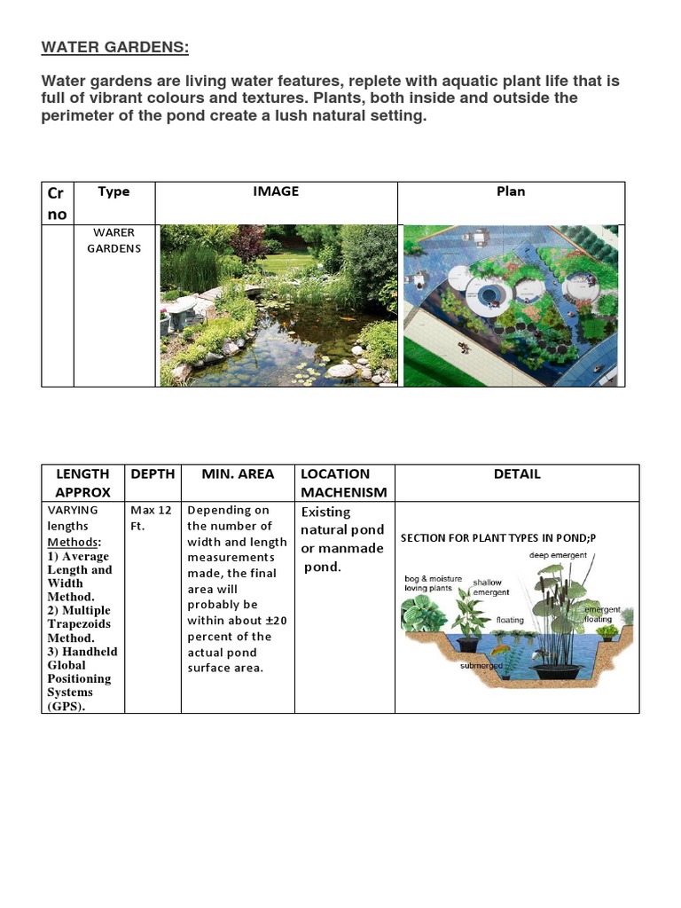 Designing Vibrant Water Gardens | PDF | Science & Mathematics