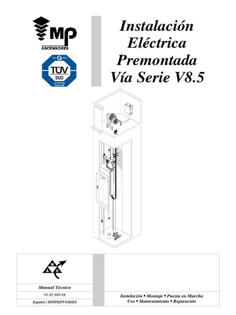 MAC PUARSA Vía Serie V8.5 Inst Electr | PDF | Ascensor | Corriente ...