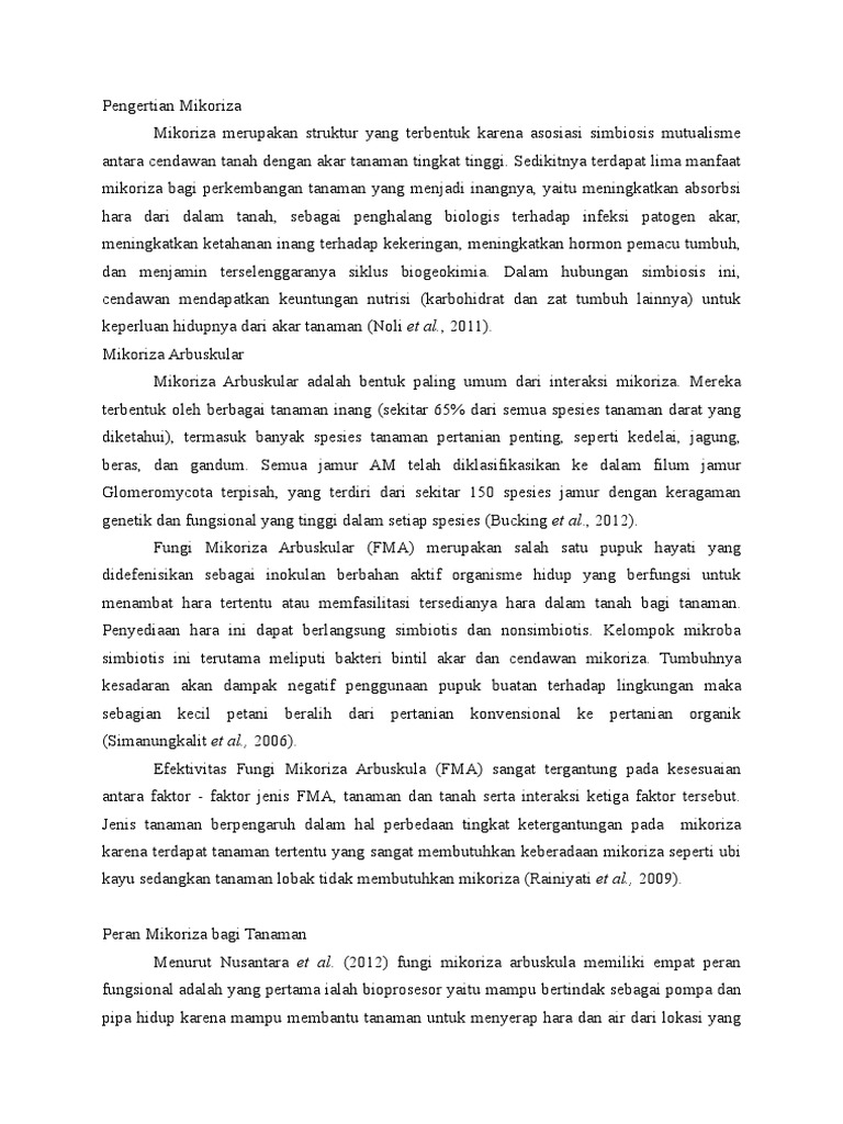 Pengertian Mikoriza | PDF