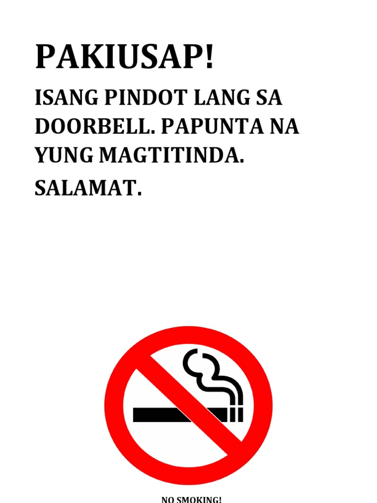 Pakiusap!: Isang Pindot Lang Sa Doorbell. Papunta Na Yung Magtitinda ...